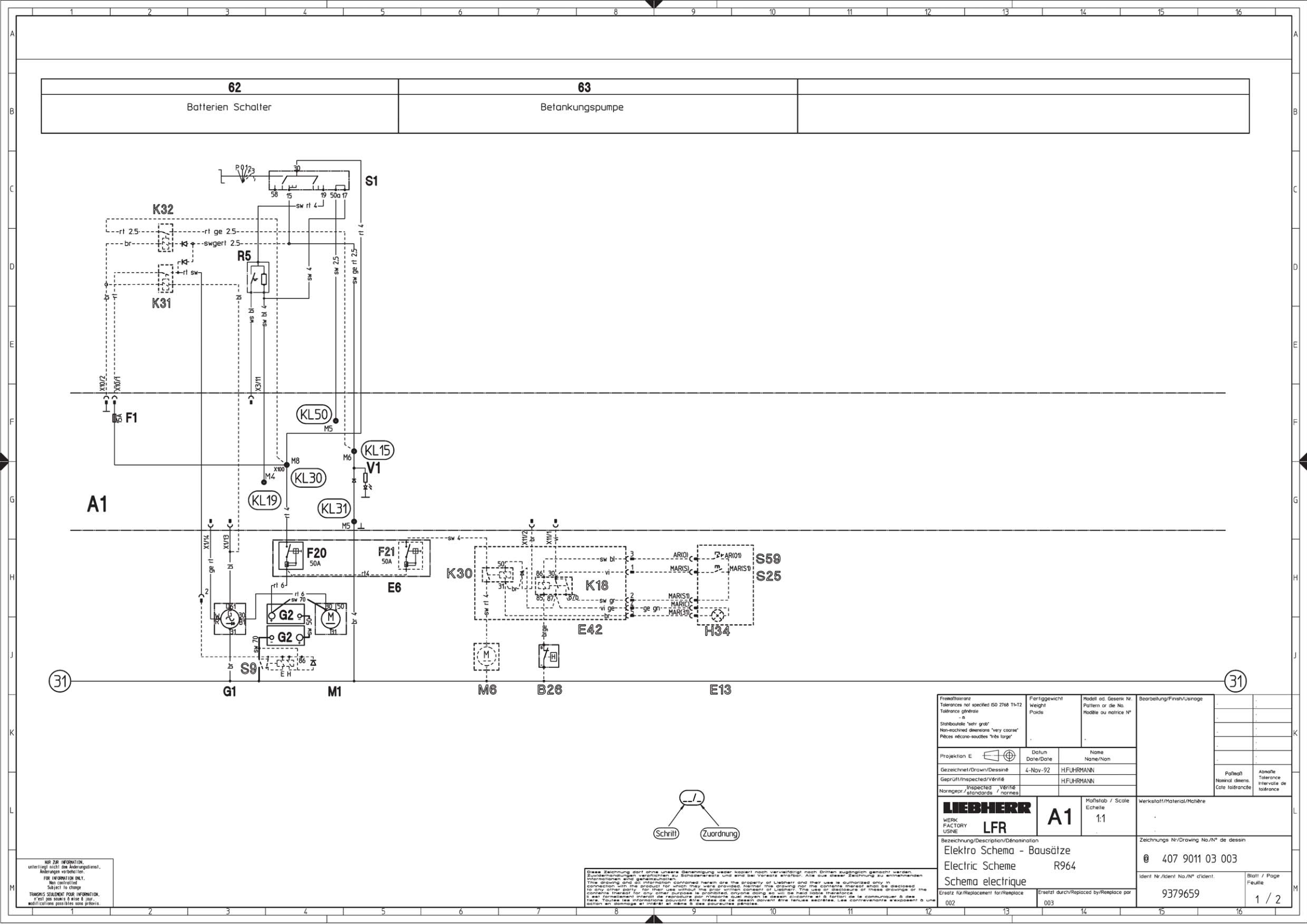 Liebherr R964, R964 HD Litronic Hydraulic Excavator Operators Service ...